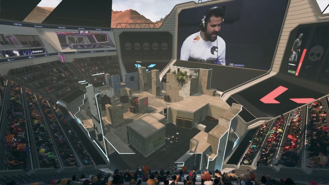 Virtex Stadium上に再現された『Counter-Strike 2』のマップ／画像はすべて動画「A first look at ...